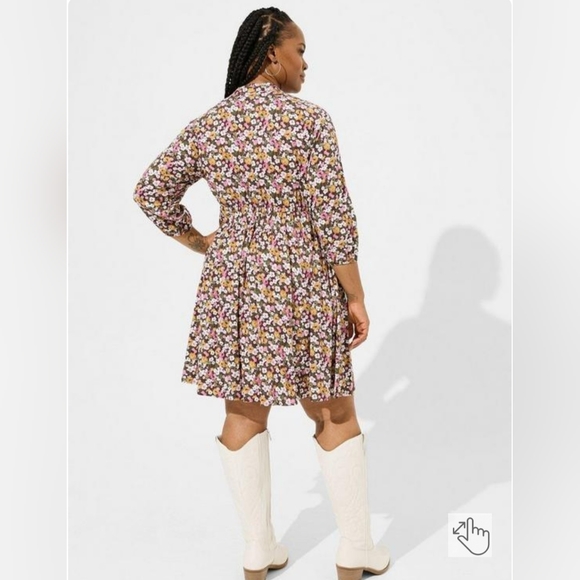 torrid | Dresses | Mini Stretch Challis Front Keyhole Dress From Torrid ...